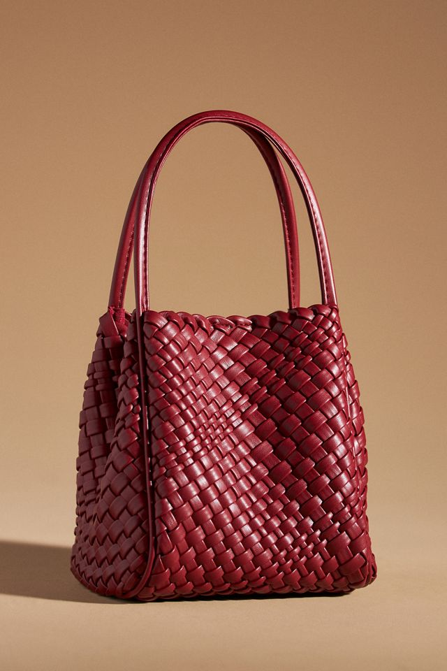 The Woven Mini Hollace Tote | Anthropologie