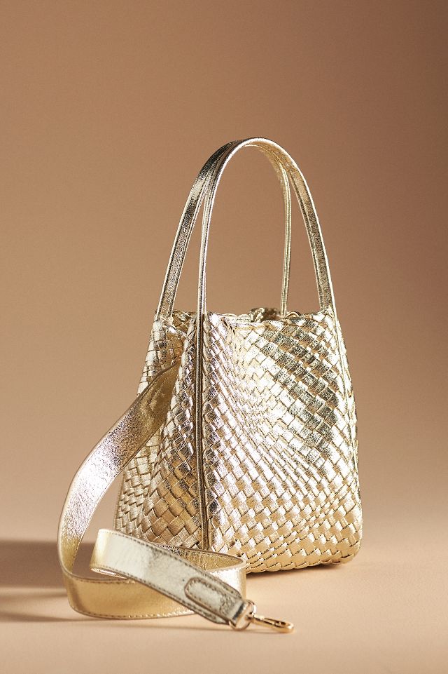 The Woven Mini Hollace Tote | Anthropologie