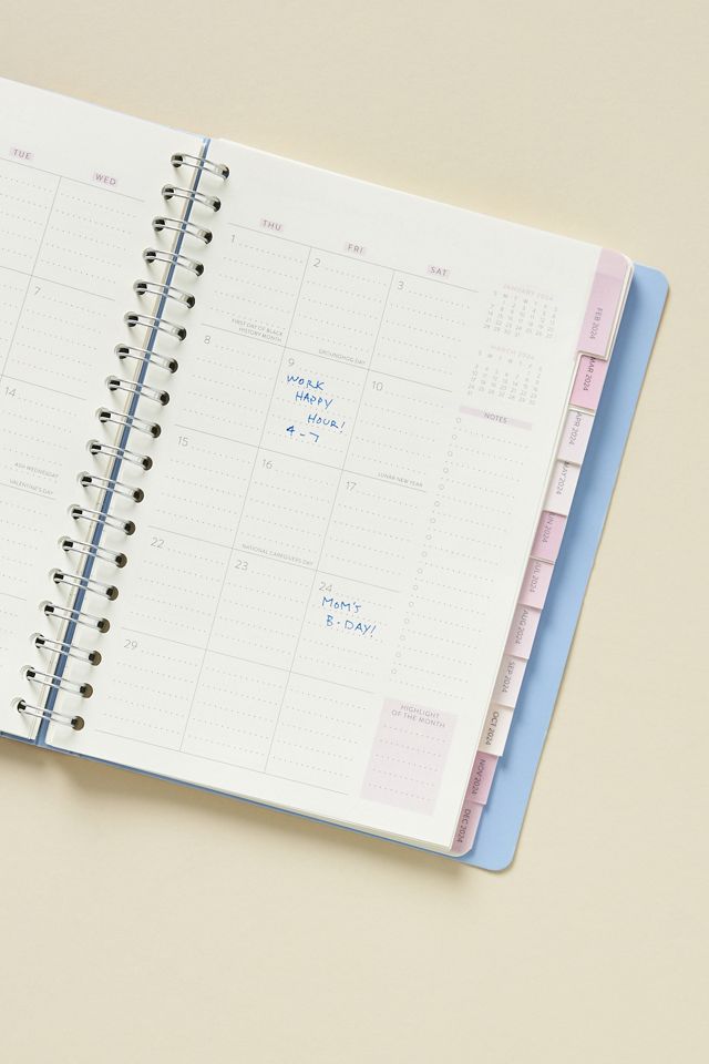 Paper Source 2024 Big Plans Weekly Self-Care Planner | AnthroLiving
