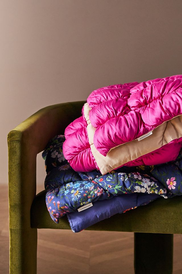 Polaire Quilted Puffer Throw Blanket | Anthropologie UK