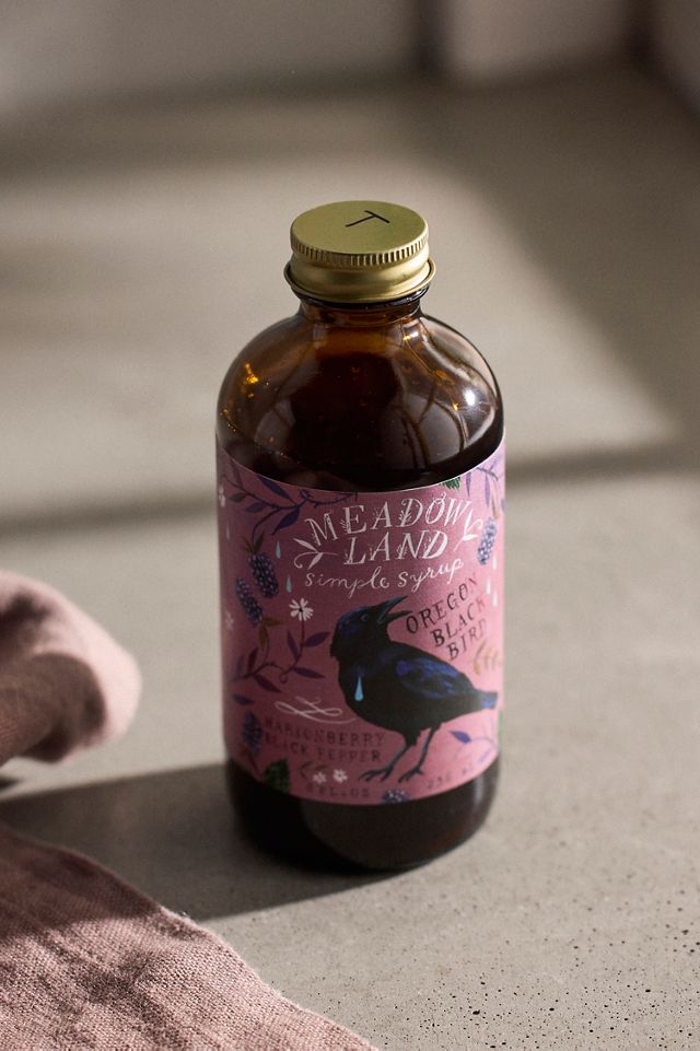 Meadowland Oregon Black Bird Simple Syrup | AnthroLiving