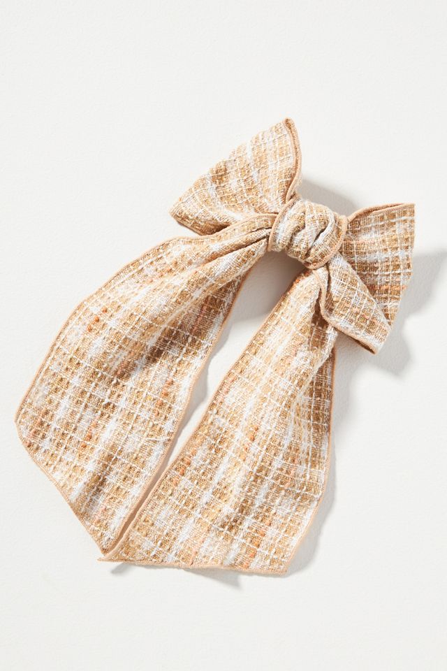 Summer Tweed Hair Bow | Anthropologie