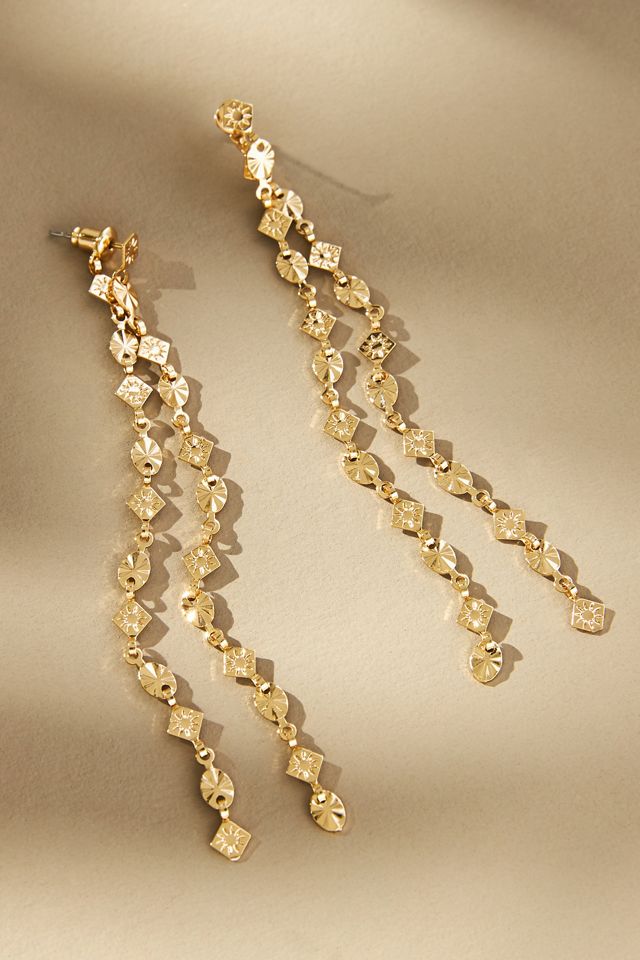 Diamond Shapes Dangle Earrings | Anthropologie