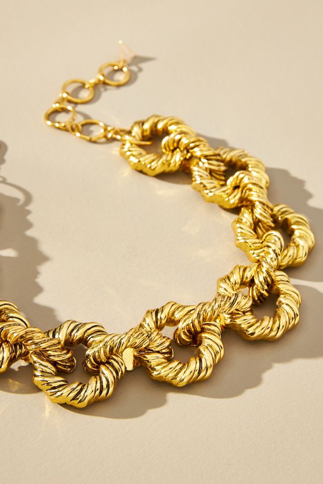 Gold-Plated Chunky Sailor-Knot Chain Necklace | Anthropologie UK