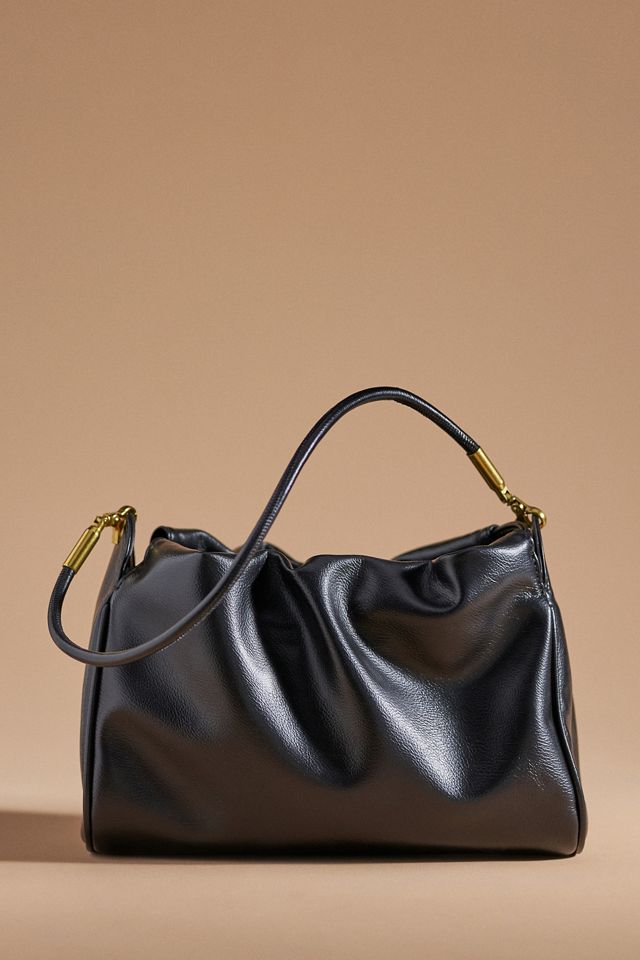 Faux Leather Scrunch Bag | Anthropologie