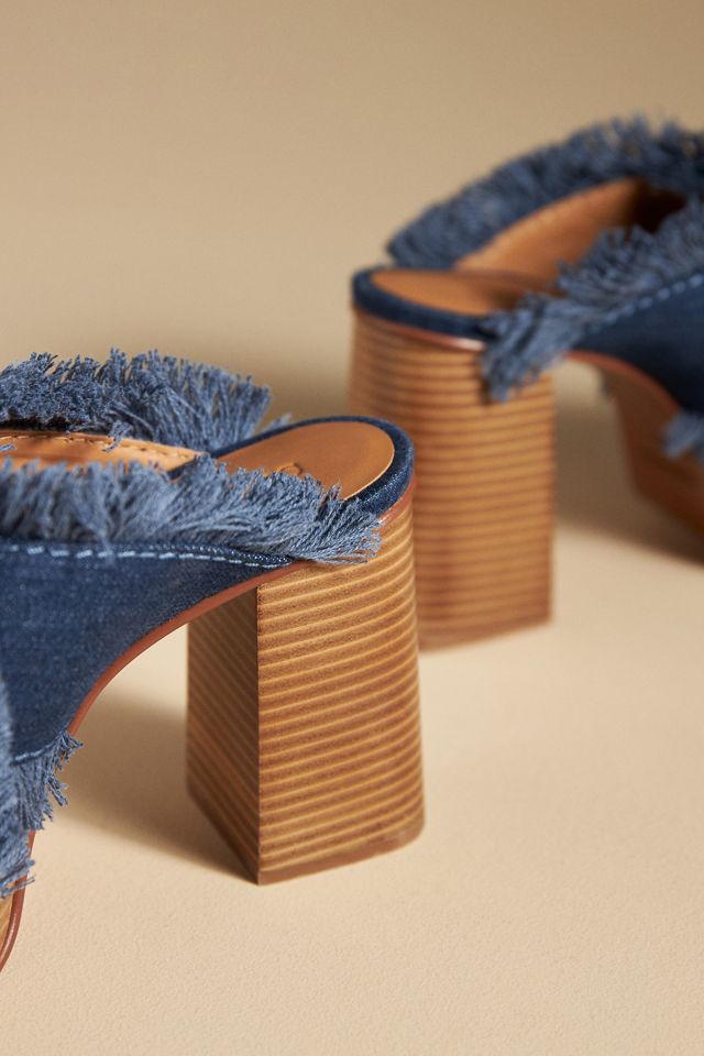 See By Chloe Denim Platform Mules | Anthropologie
