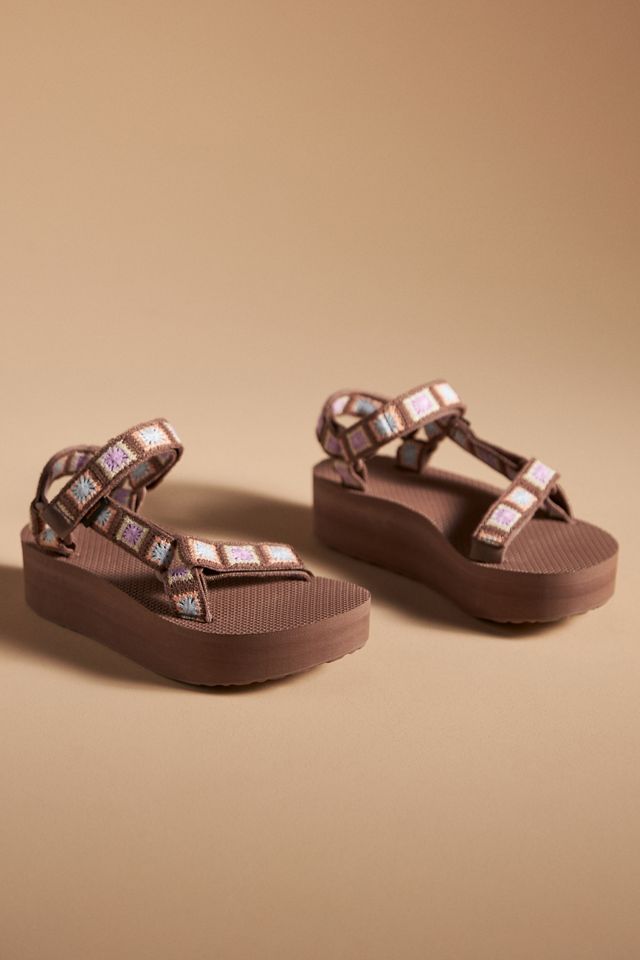 Teva Flatform Universal Crochet Sandals | Anthropologie