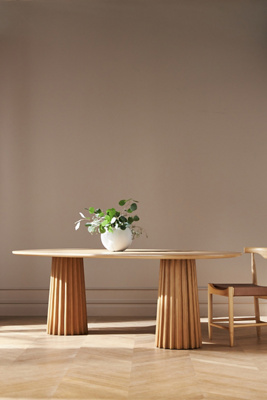 Maja Double Pedestal Dining Table | AnthroLiving