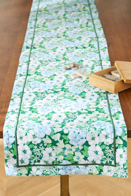 Lyla Double-Sided Cotton Table Runner | Anthropologie UK