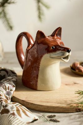 Quail Ceramics Fox Pitcher | AnthroLiving