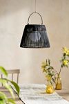 Solar Wicker Cone Outdoor Light | AnthroLiving