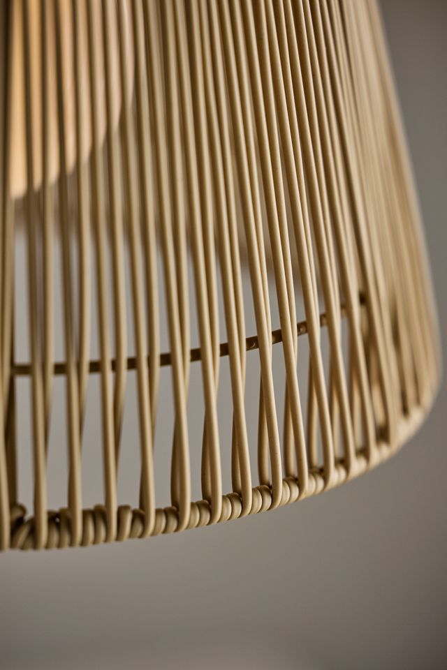 Solar Wicker Cone Outdoor Light | Terrain