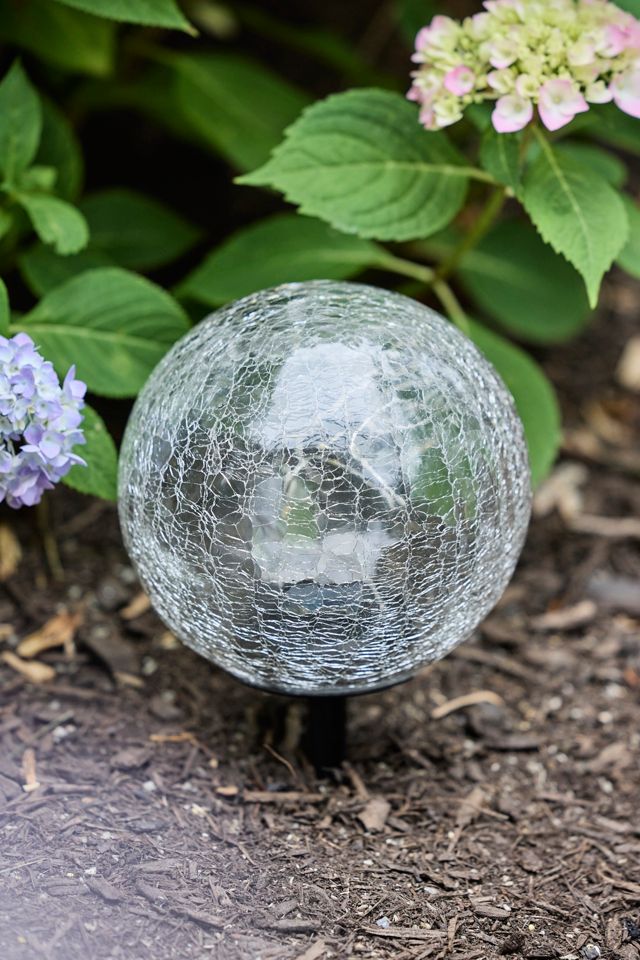 Crackle Orb Solar Stake Light | Terrain