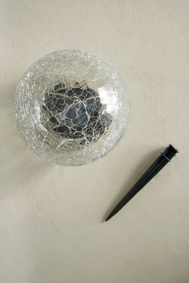 Crackle Orb Solar Stake Light | AnthroLiving
