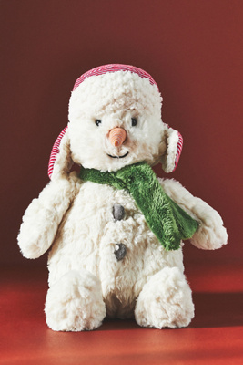 Snowfall Snowman Stuffed Animal | AnthroLiving