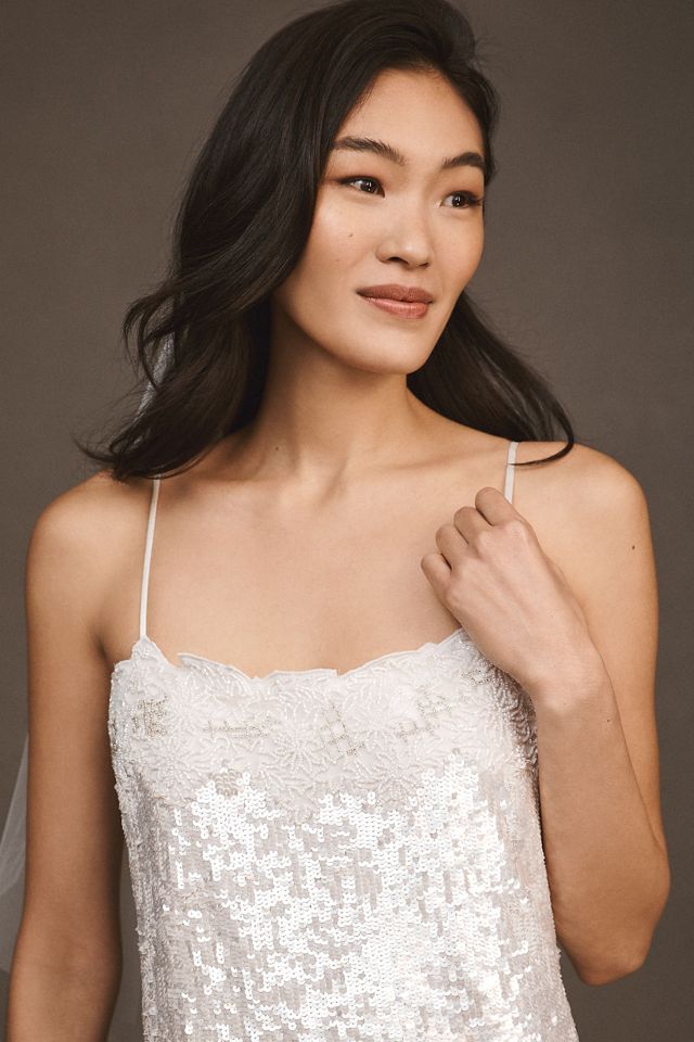 Audrey Adele Sequin Mini Shift Dress | Anthropologie