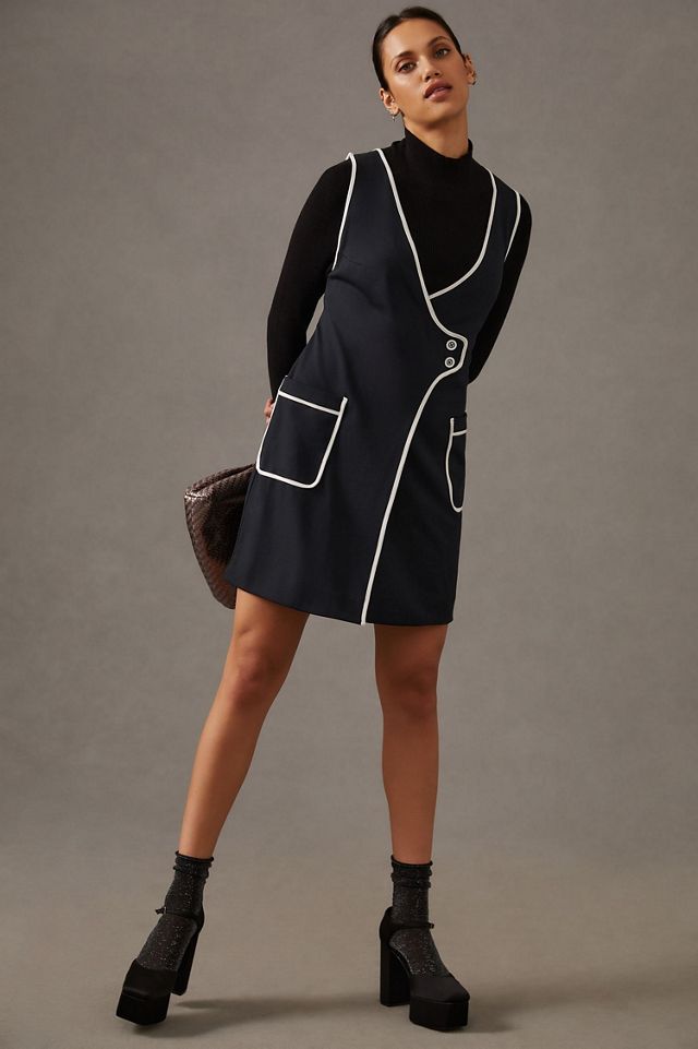 Maeve Pinafore Wrap Dress | Anthropologie