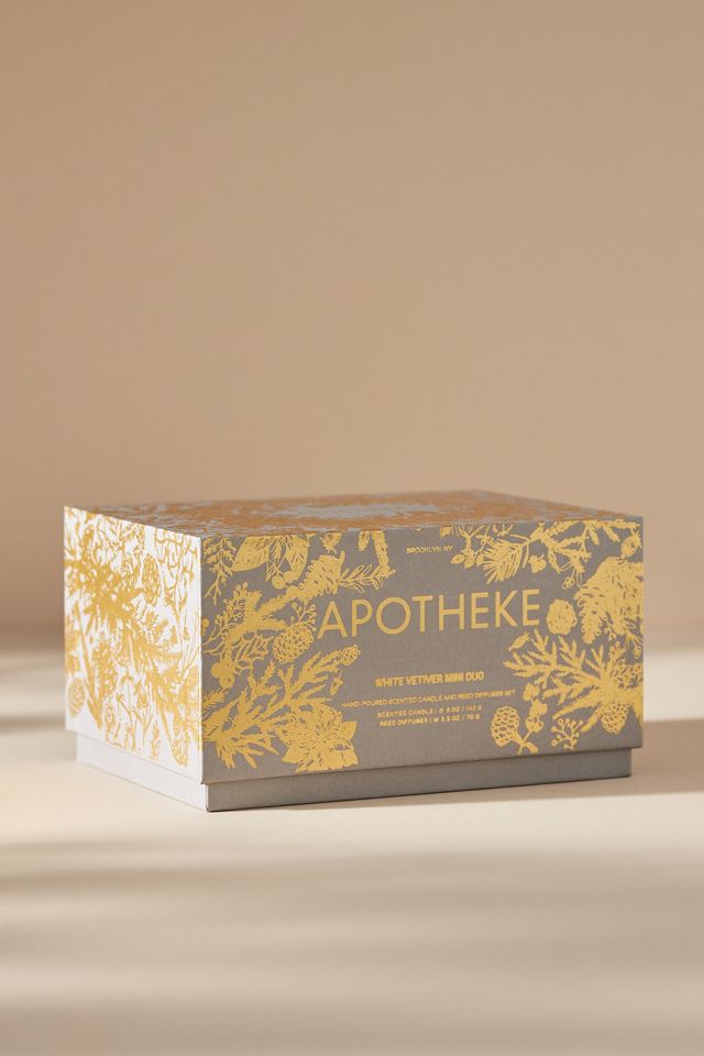 Apotheke White Vetiver Candle & Reed Diffuser Gift Set | AnthroLiving