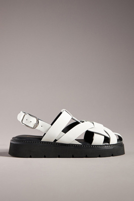 Pilcro Flatform Leather Fisherman Sandals | Anthropologie FR