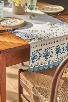 Turkuaz Kitchen Posy Table Runner | AnthroLiving