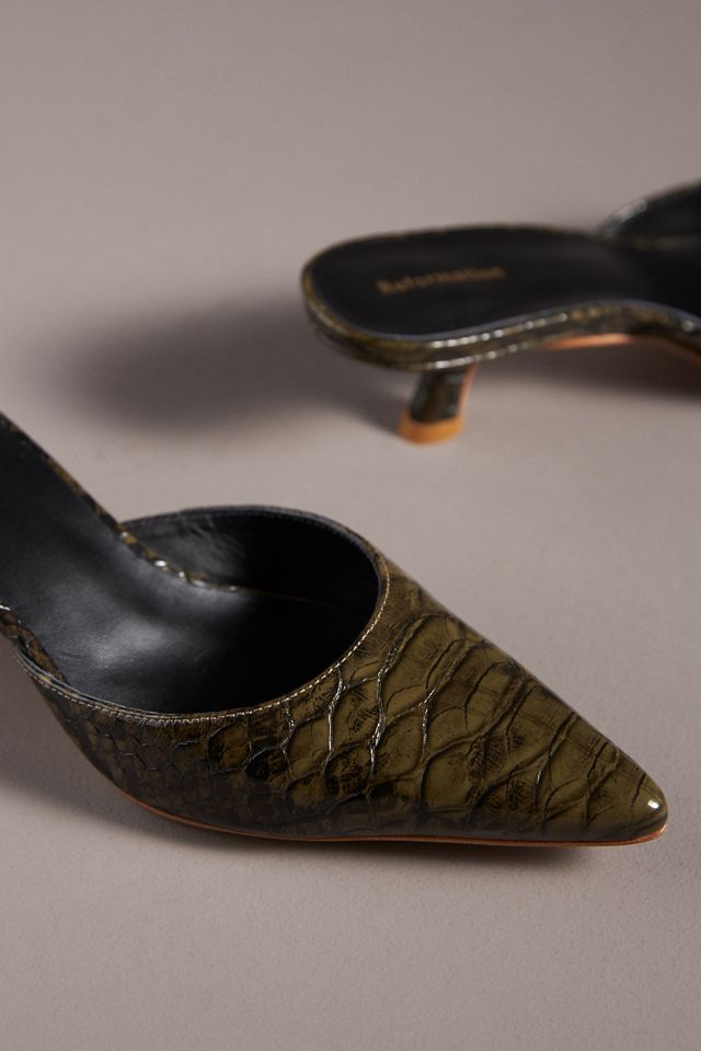 Reformation Wilda Kitten-Heel Mules | Anthropologie