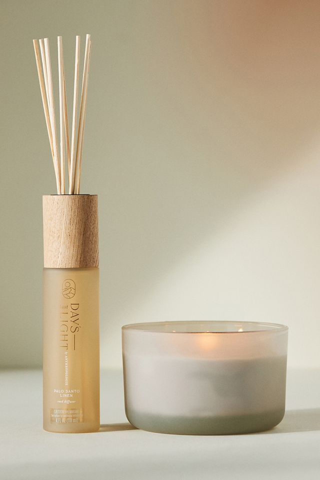 Days Last Light Woody Palo Santo Linen Reed Diffuser | Anthropologie