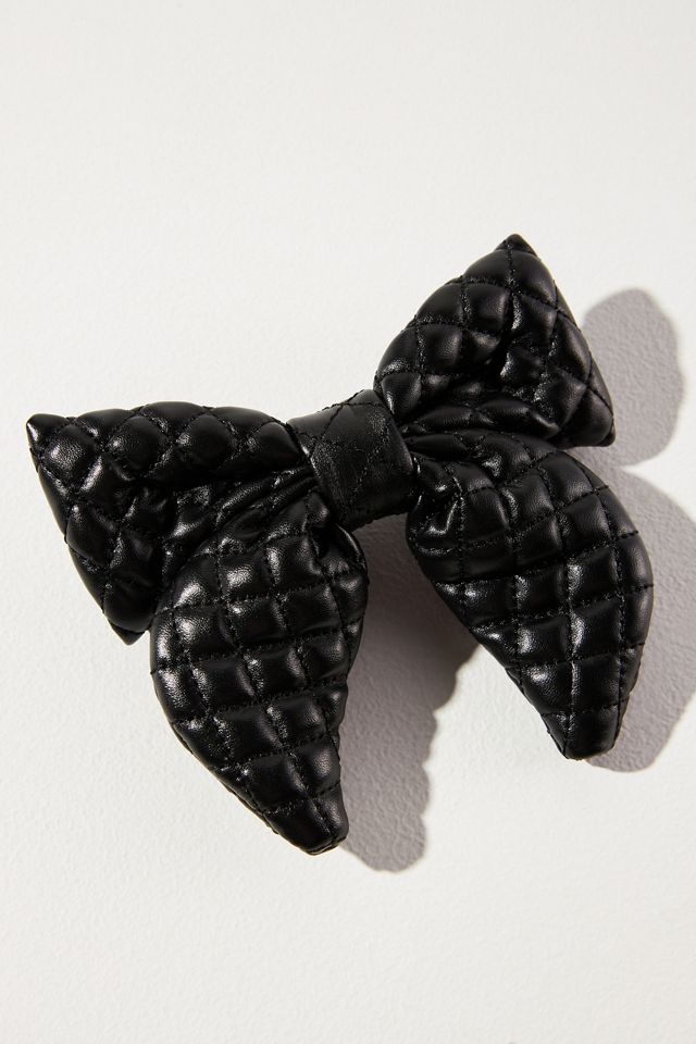 Quilted Puffy Bow Clip | Anthropologie