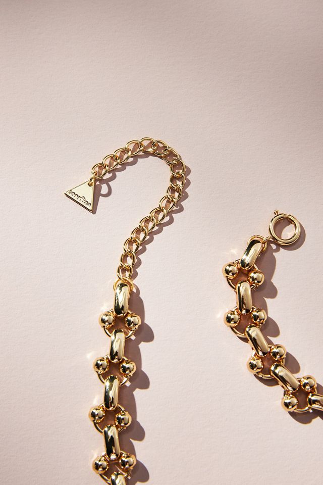 Geo Ball Chain Necklace | Anthropologie
