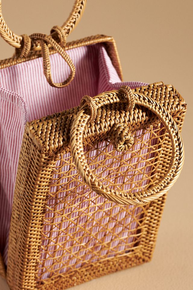 Small Rattan Bali Bag | Anthropologie