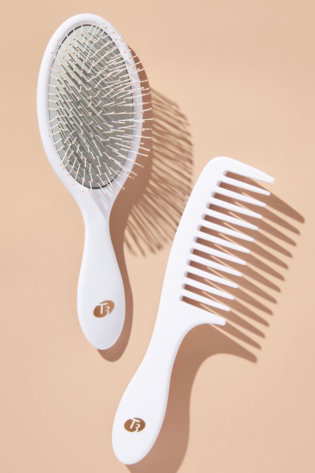 T3 Detangle Duo Detangling Brush + Shower Comb Set | Anthropologie