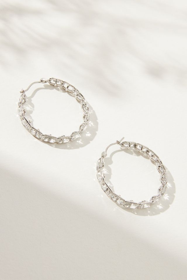Paperclip Hinge Hoop Earrings | Anthropologie