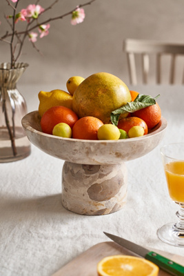 Butterscotch Marble Fruit Bowl | AnthroLiving