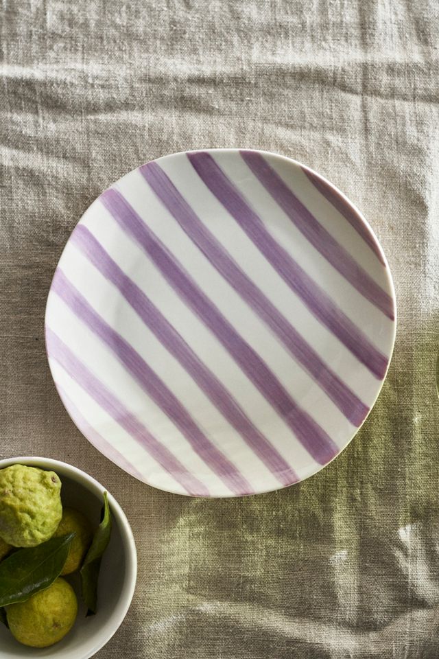 Striped Porcelain Side Plate | AnthroLiving