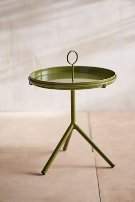 Tray Top Iron Side Table | AnthroLiving