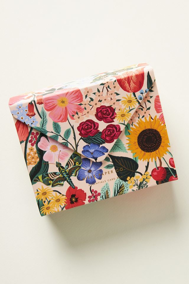 Rifle Paper Co. Mixed Florals Essentials Card Box | Anthropologie