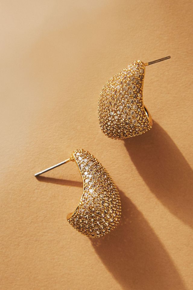 Shashi Odyssey Pavé Earrings | Anthropologie