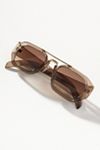 Retro Translucent Aviator Sunglasses | Anthropologie