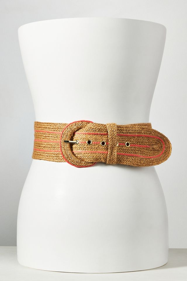 Jute Wide Waist Belt | Anthropologie