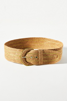 Jute Wide Waist Belt | Anthropologie