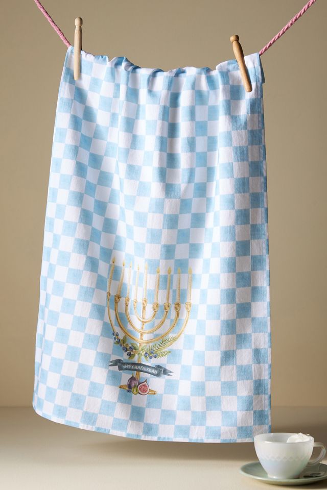 Stephanie Tara Menorah Dish Towel | AnthroLiving