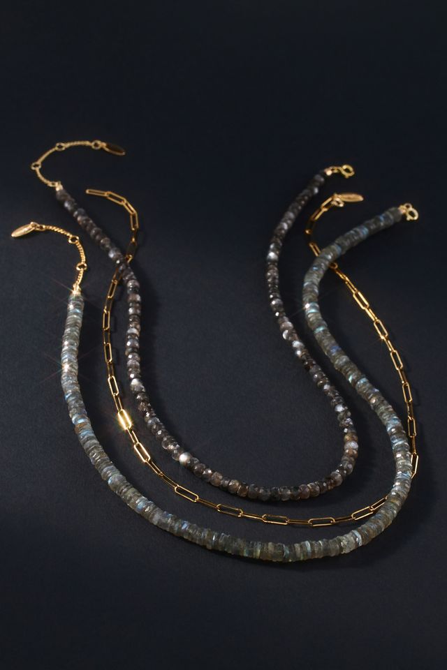 Semi-Precious Stone Necklaces, Set of 3 | Anthropologie