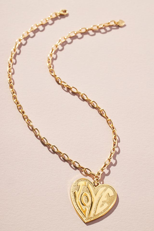 Hart Love Heart Necklace | Anthropologie
