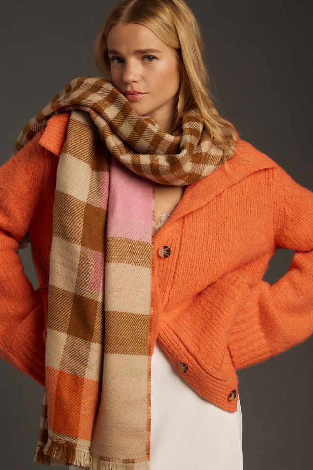 Maeve Reversible Plaid Scarf | Anthropologie