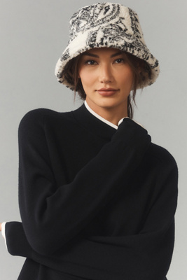 Lulla Paisley Sherpa Bucket Hat | Anthropologie