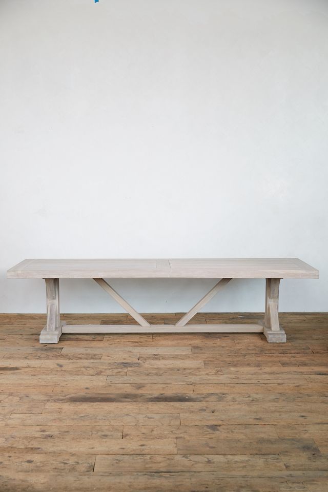 Trestle Teak Dining Table | AnthroLiving