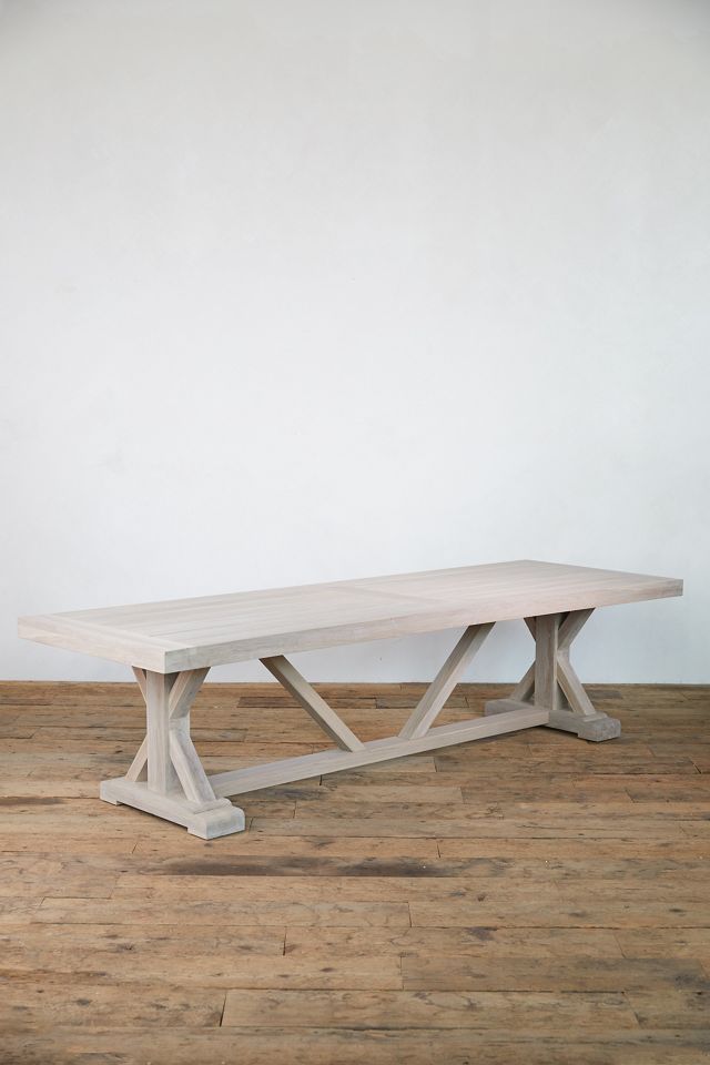 Trestle Teak Dining Table | AnthroLiving
