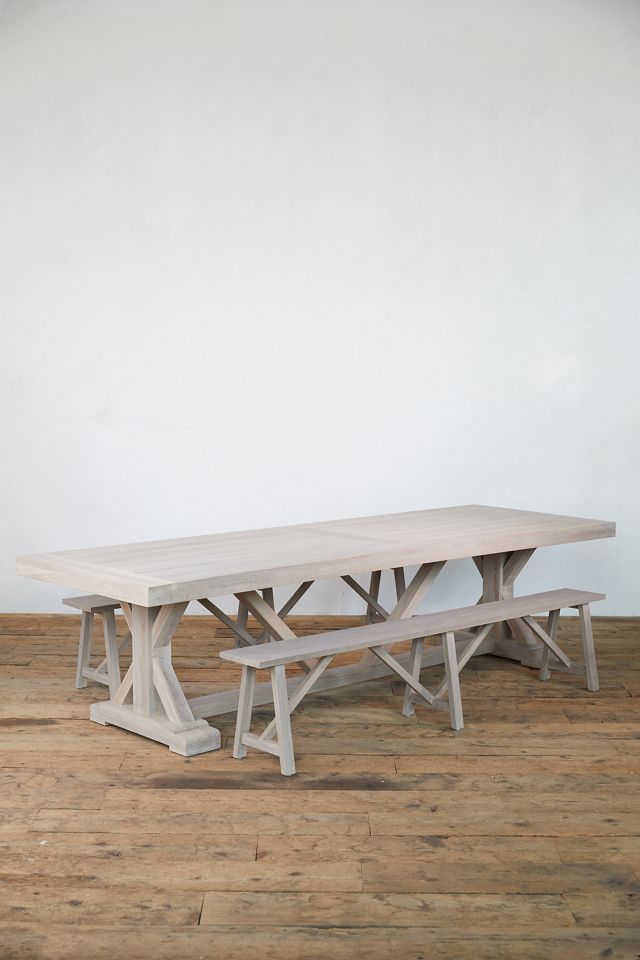 Trestle Teak Dining Table | Terrain