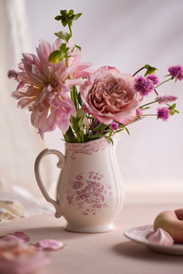 Pink Floral Pitcher | AnthroLiving