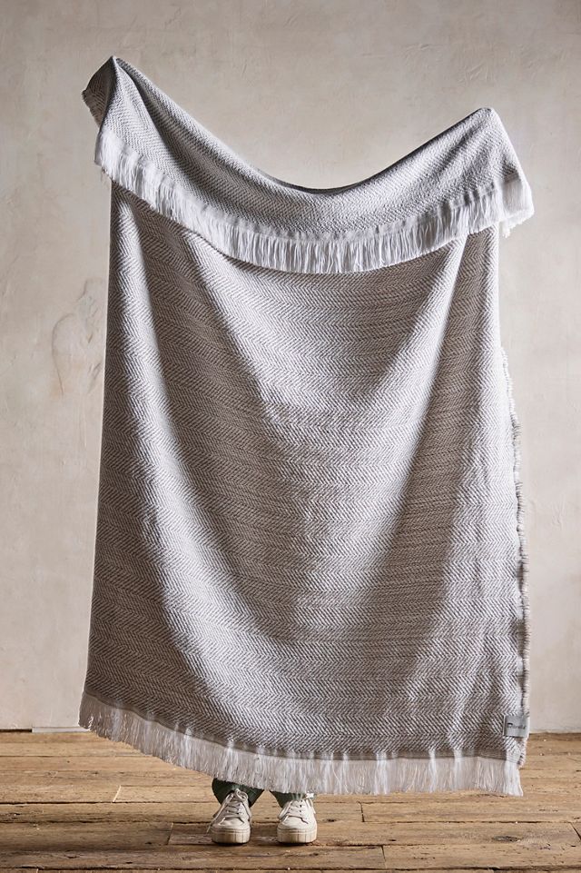 Herringbone Outdoor Throw | AnthroLiving