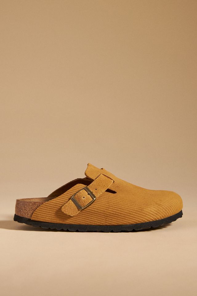 Birkenstock Boston Suede Embossed Clogs | Anthropologie